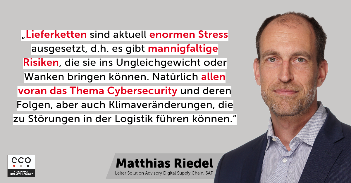 3 Fragen an Digital Supply Chain-Experten Matthias Riedel (SAP) - eco